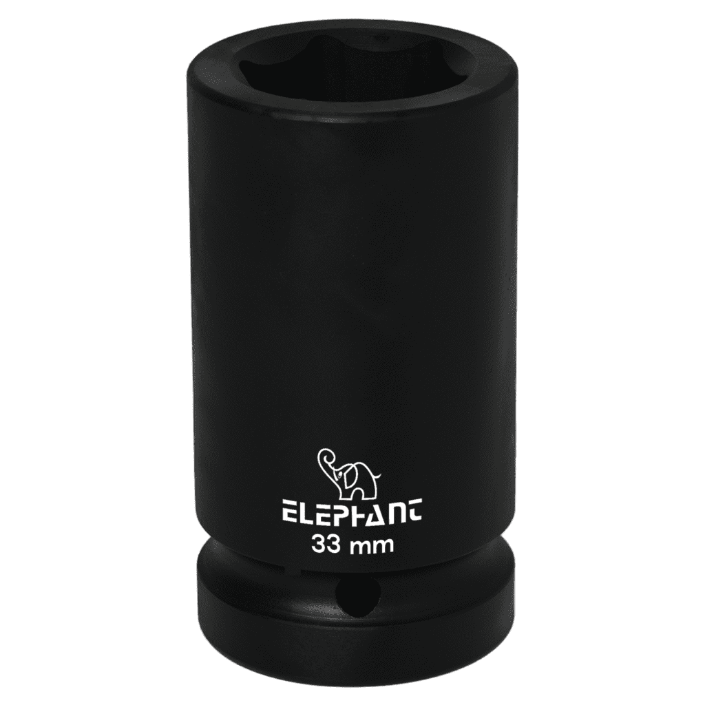 Elephant 1" Square Drive 6-Point STD Impact Sockets Size 33mm, Length ...