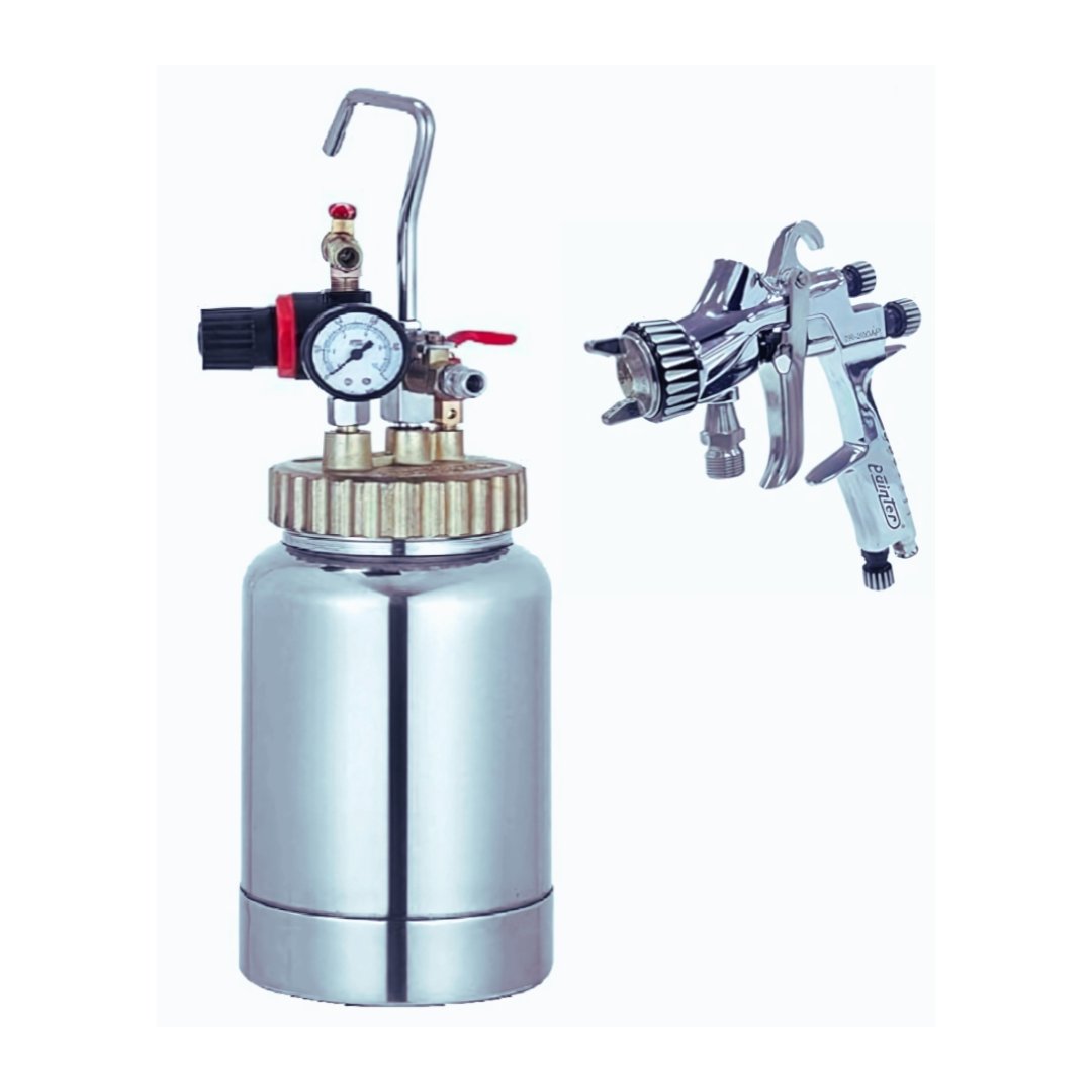 Painter Spray Gun (LABEL) Combo of Paint Tank PT-02 with Paint Spray ...